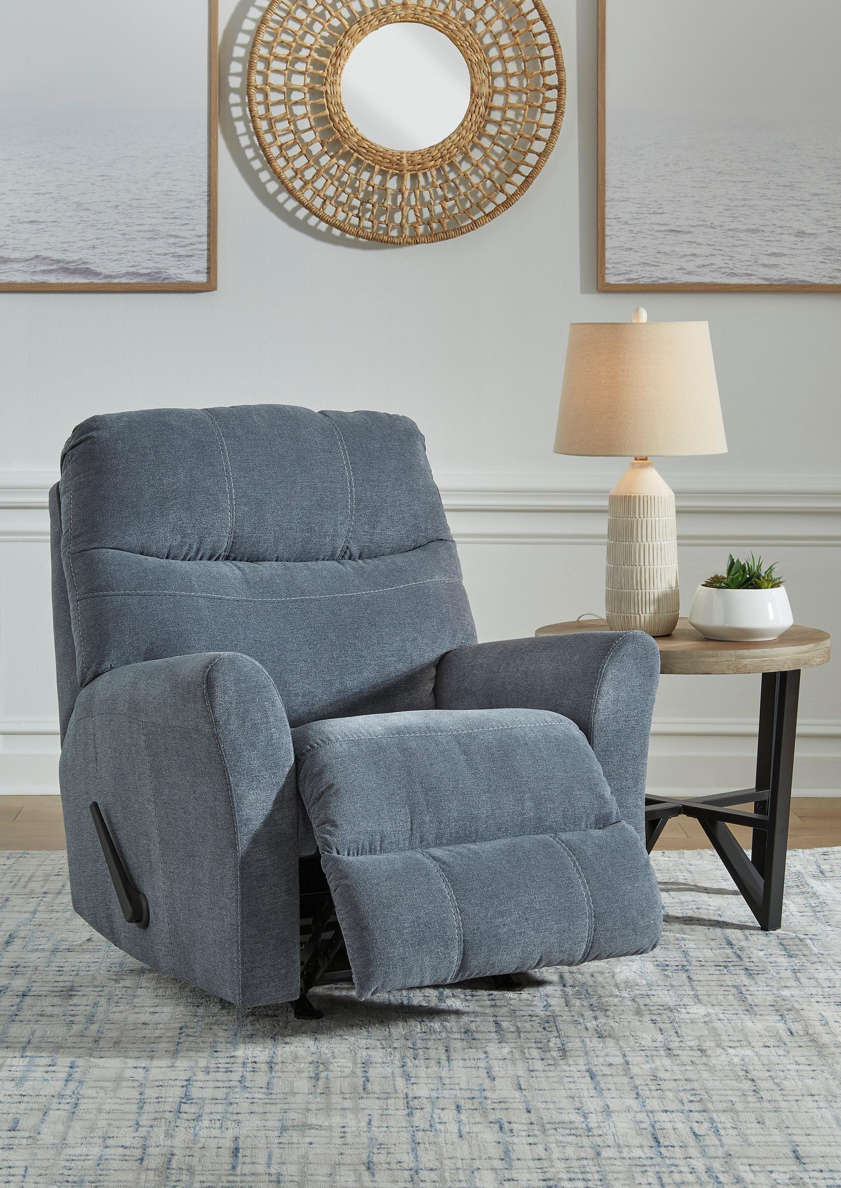 Counsell Rocker Recliner in Denim | Steinhafels