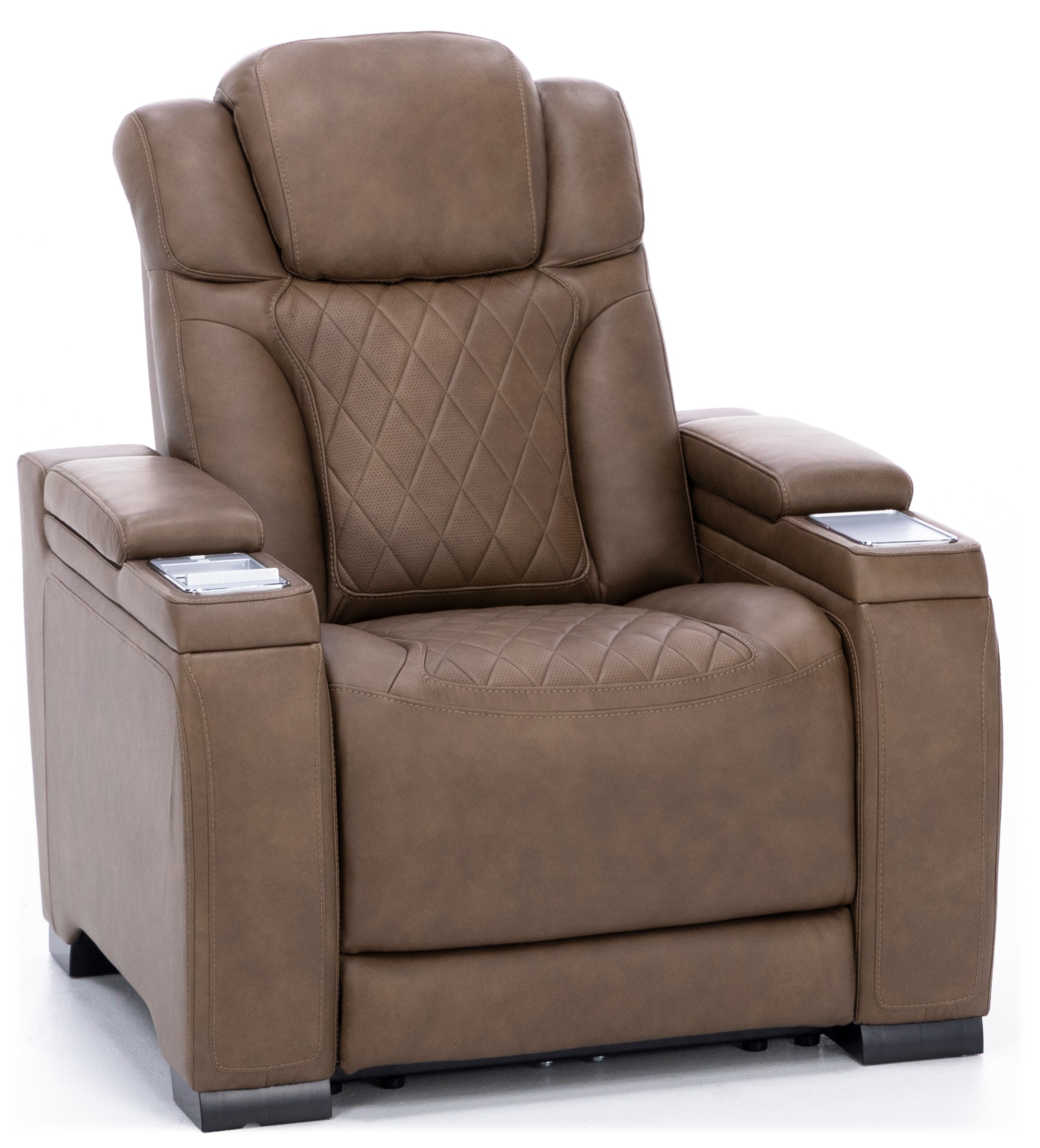 Robin Leather Fully Loaded Zero Gravity Recliner in Nutmeg | Steinhafels