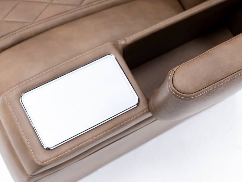 Robin Leather Fully Loaded Zero Gravity Recliner in Nutmeg | Steinhafels