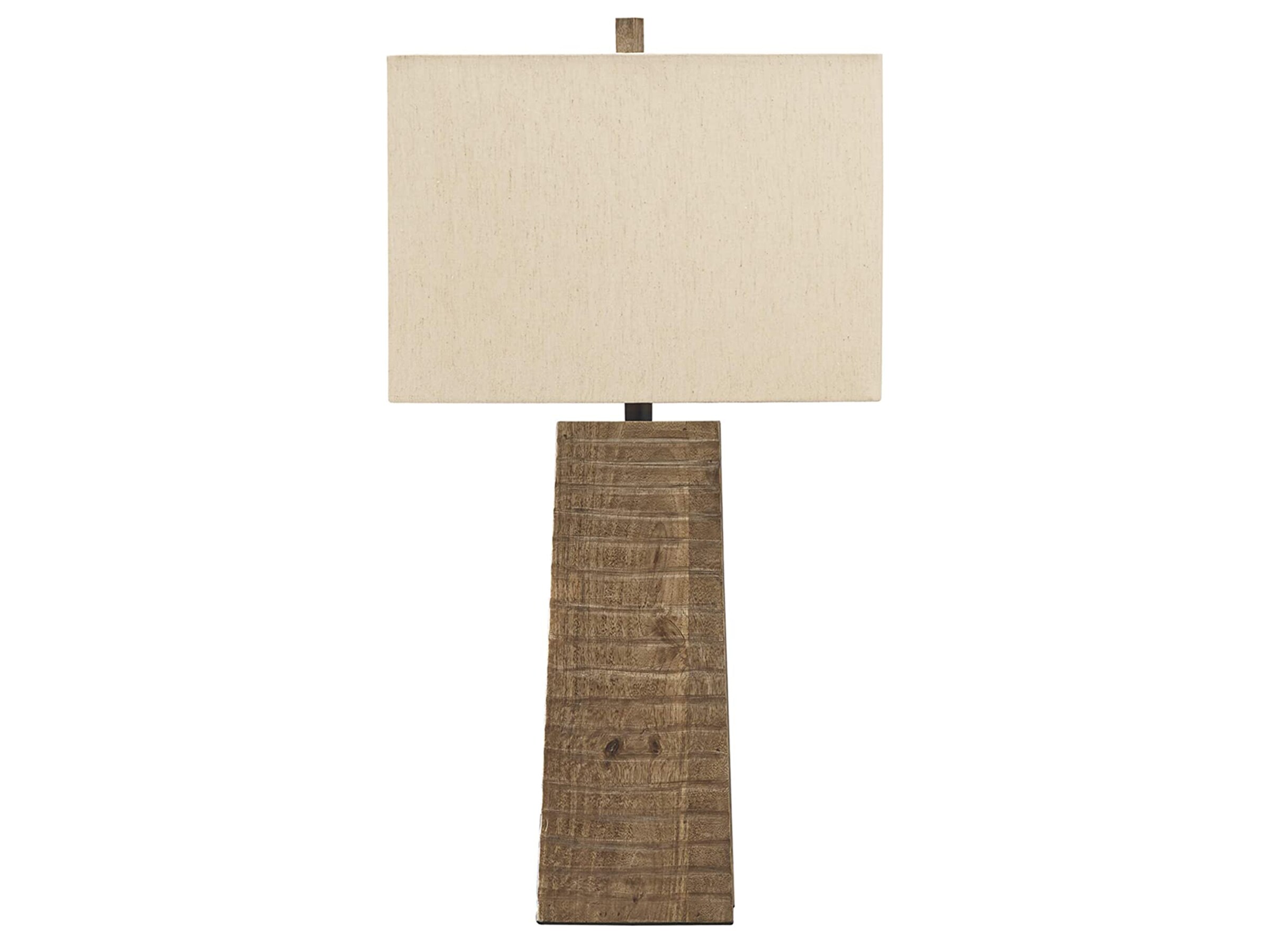 Wood Block Table Lamp 33"H | Steinhafels