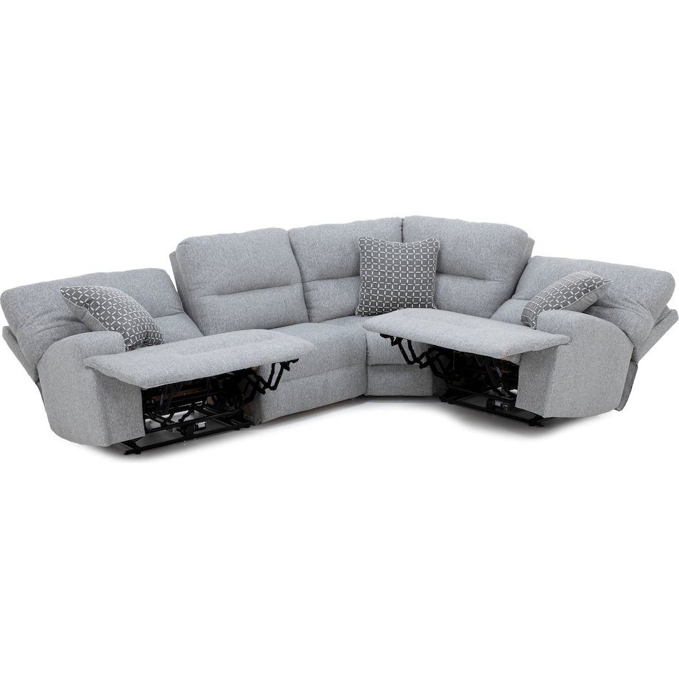 Macklin 4-Pc. Power Headrest Zero Gravity Reclining Modular With Next ...