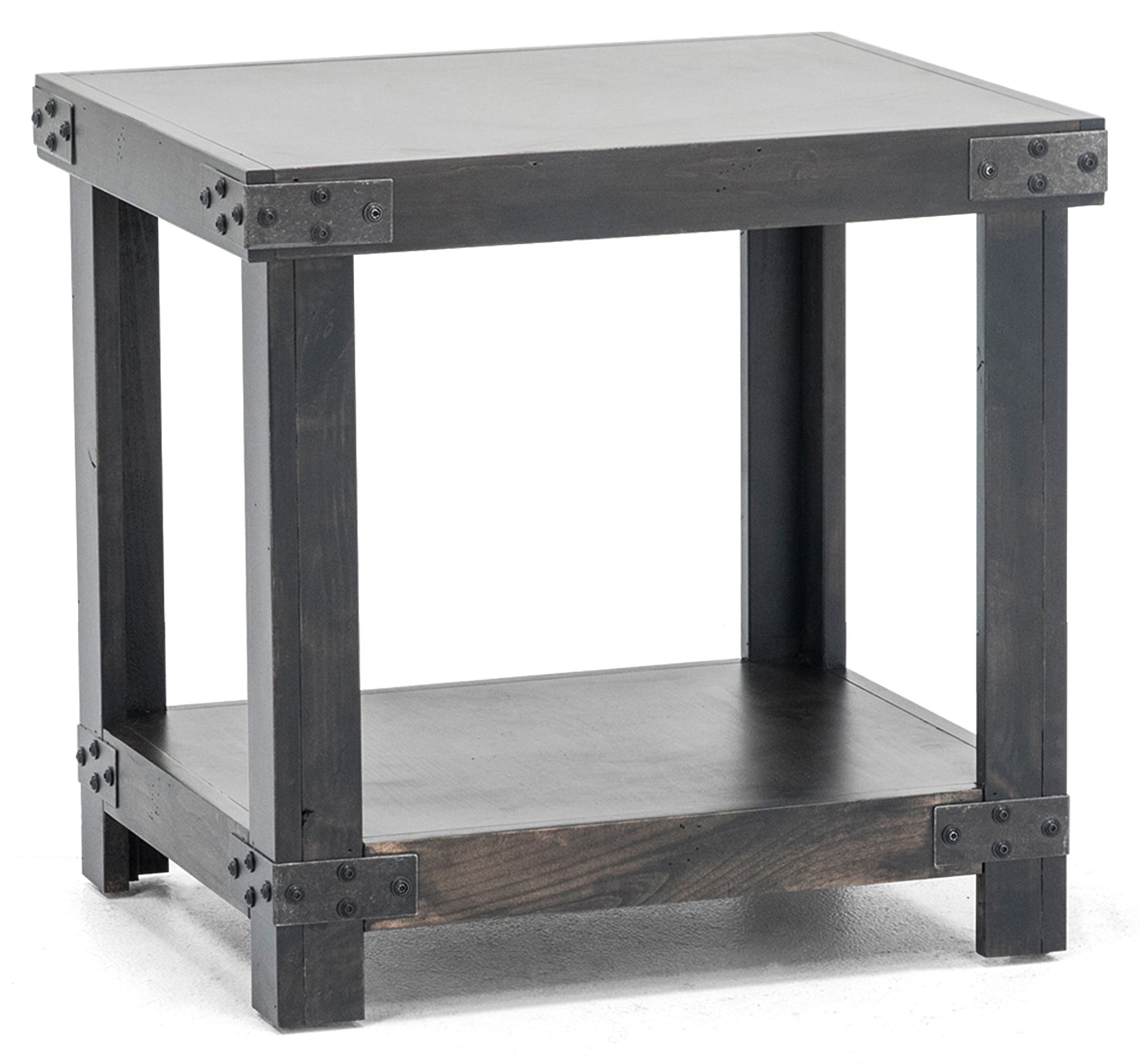 Aspenhome Industrial End Table Ghost Black