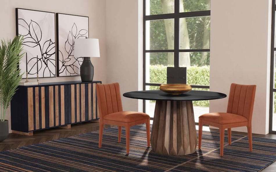 Mica 54" Round Marble Dining Table | Steinhafels