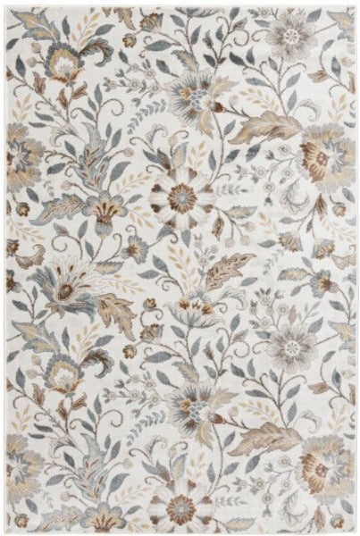 Landscape Ivory/Floral Area Rug | Steinhafels