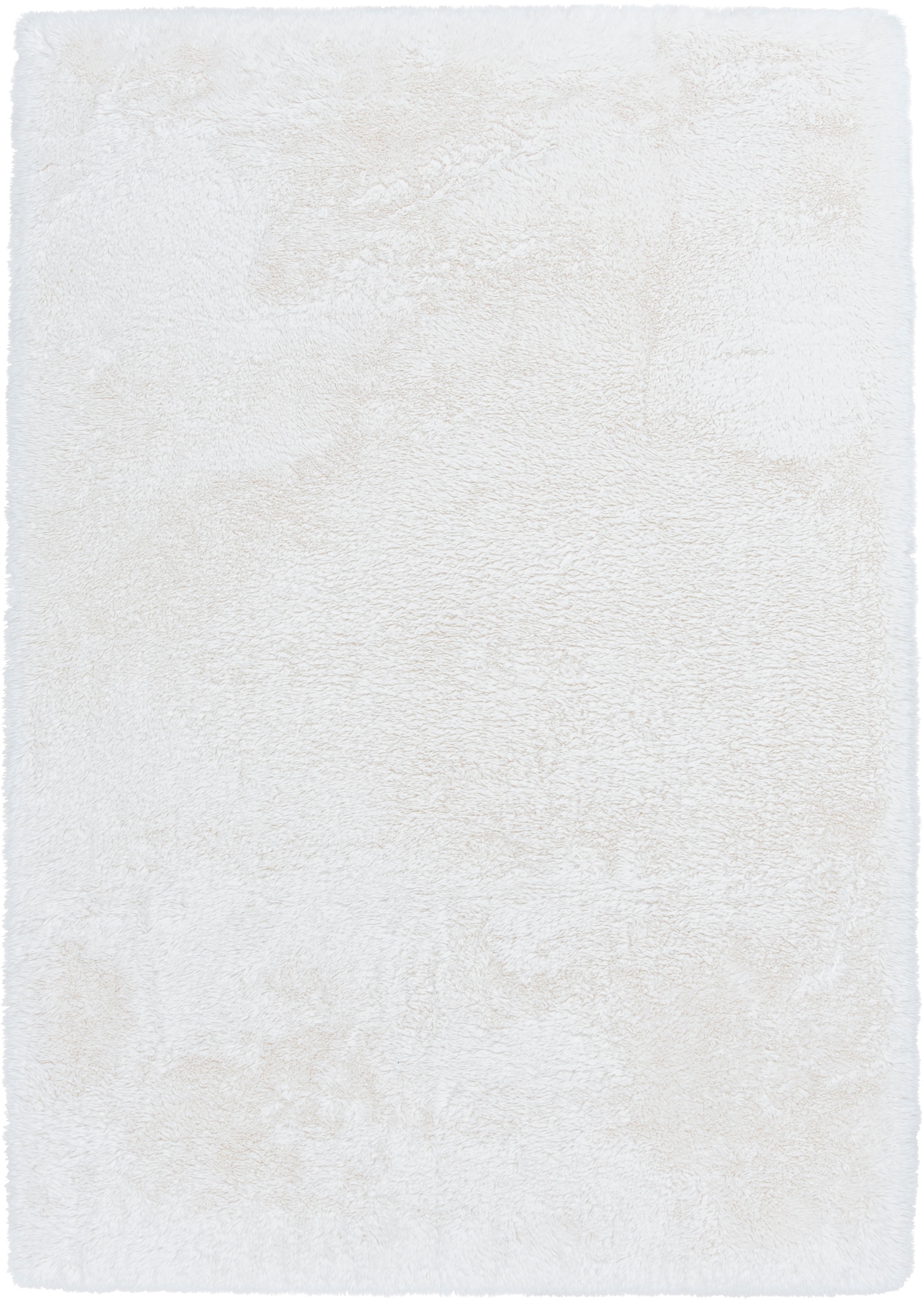 Belgian White Faux Fur/Memory Foam Area Rug 7'6"W x 9'6"L | Steinhafels