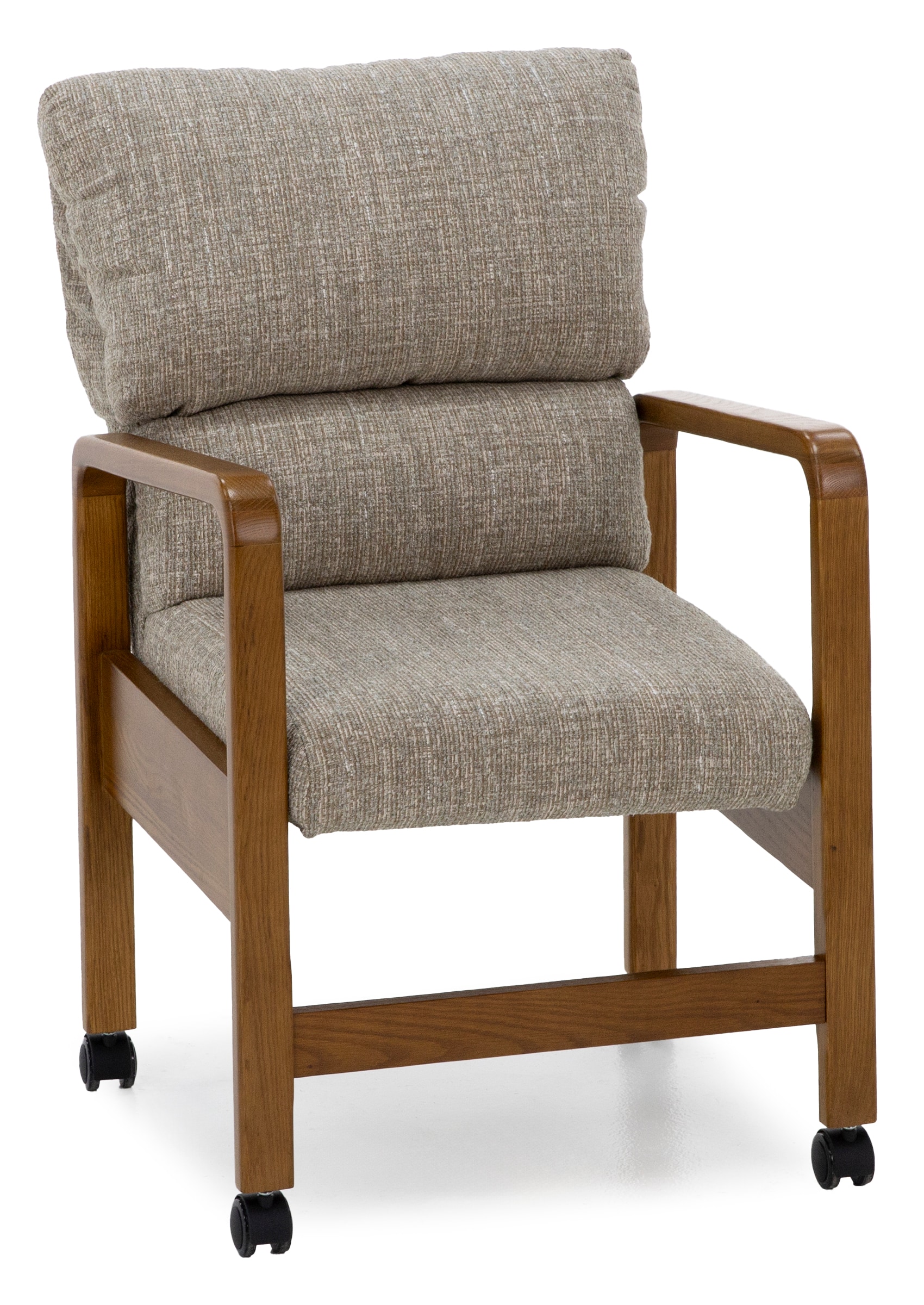 Monterey Castered Arm Chair With Performance Fabric In Fonza Pebble ...