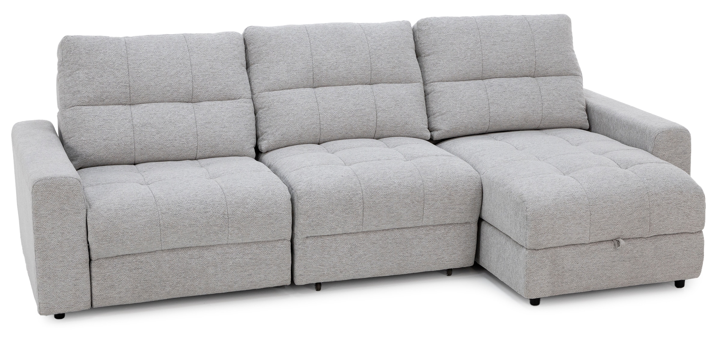 Duncan 3-Pc. Power Reclining Chaise Sofa With One Power Armless Sliding ...