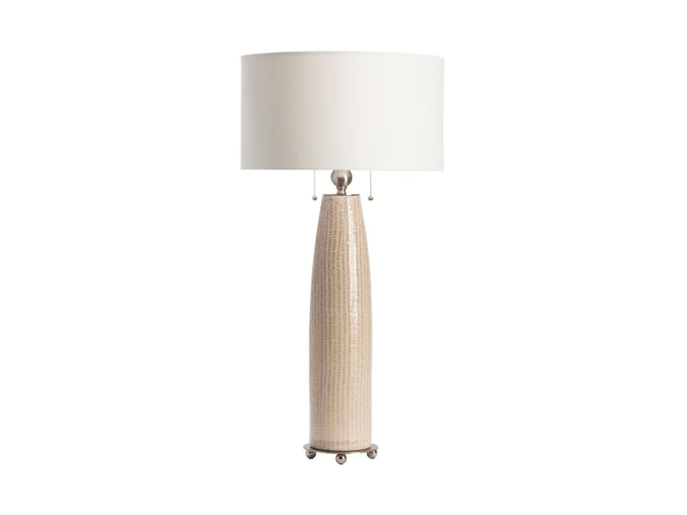 Tan Ceramic Table Lamp 36"H | Steinhafels