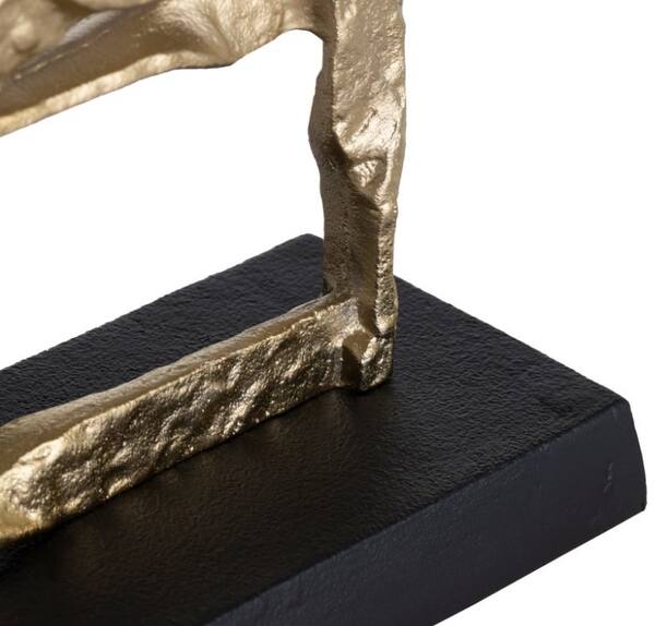 Set of 2 Gold Metal Rectangle Sculptures 17/23"H | Steinhafels