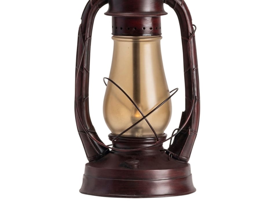 Rustic Red Lantern Table Lamp 28"H | Steinhafels