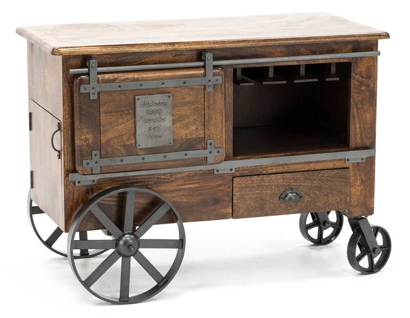 Iron Forge Ice Box Bar Cart | Steinhafels