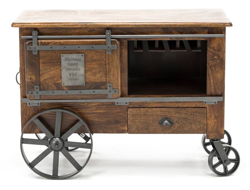 Iron Forge Ice Box Bar Cart | Steinhafels