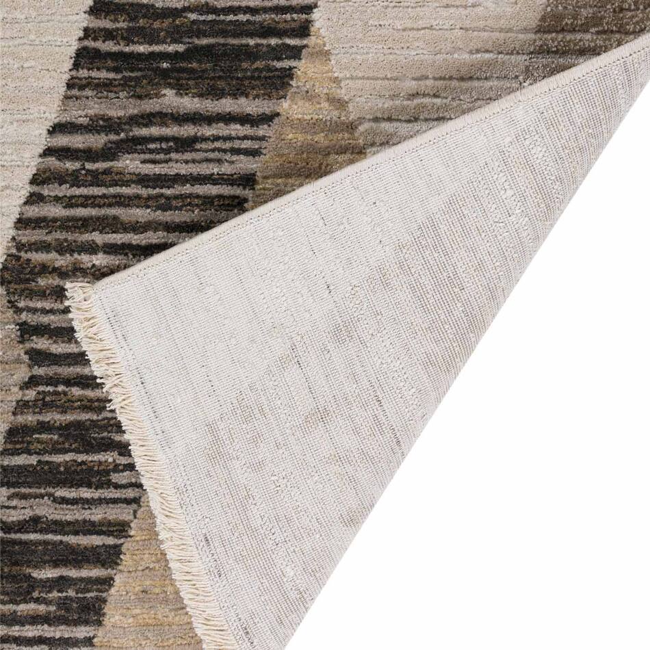 Denizi Putty Geometric Area Rug | Steinhafels