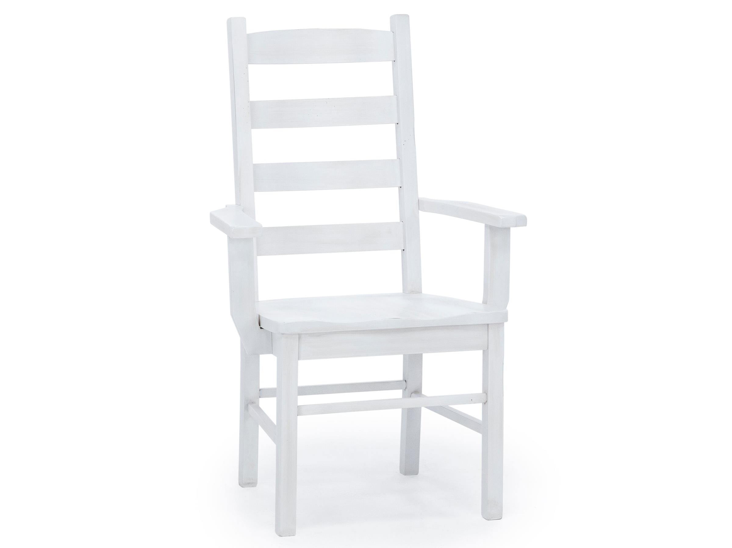 Daniels' Amish Ladderback Arm Chair White | Steinhafels
