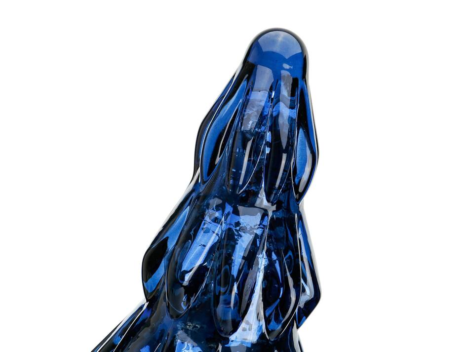 Medium Blue Mercury Glass Christmas Tree 6.7"W X 14"H | Steinhafels