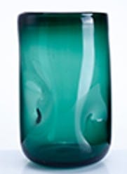 Medium Green Glass Vase 5.9"W x 10.6"H | Steinhafels