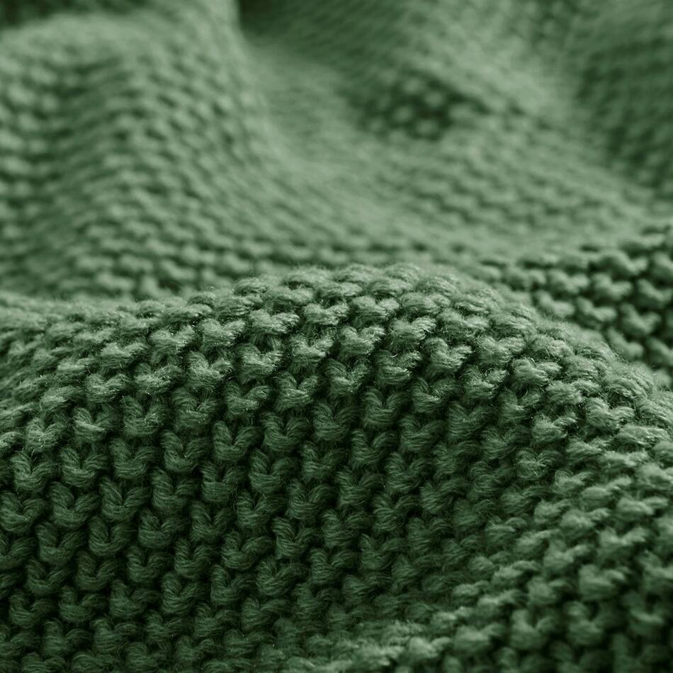 Green Knit Throw 50"W x 60"L | Steinhafels