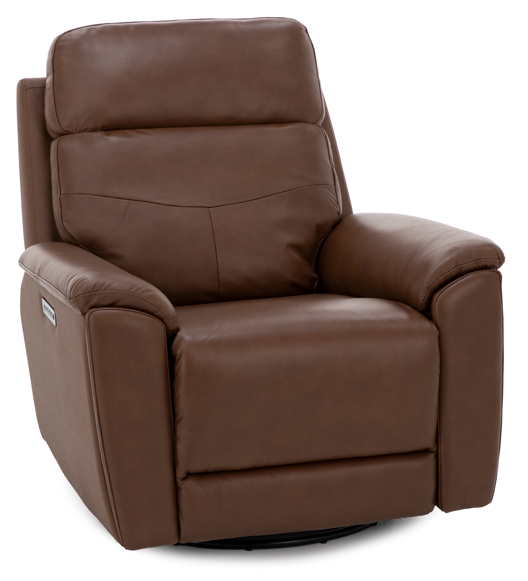 Flexsteel Perfect Match Refined Leather Fully Loaded Swivel Glider ...