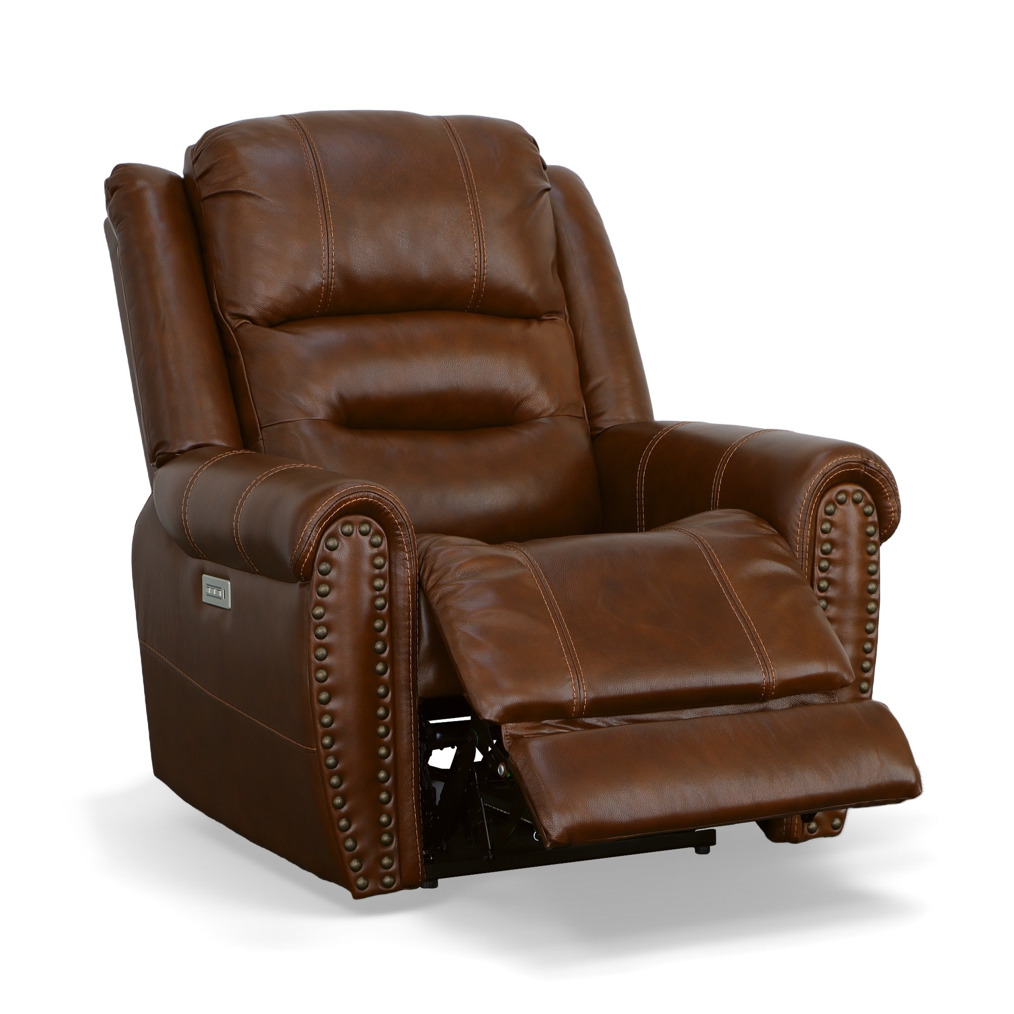 Flexsteel Oscar Leather Fully Loaded Recliner | Steinhafels