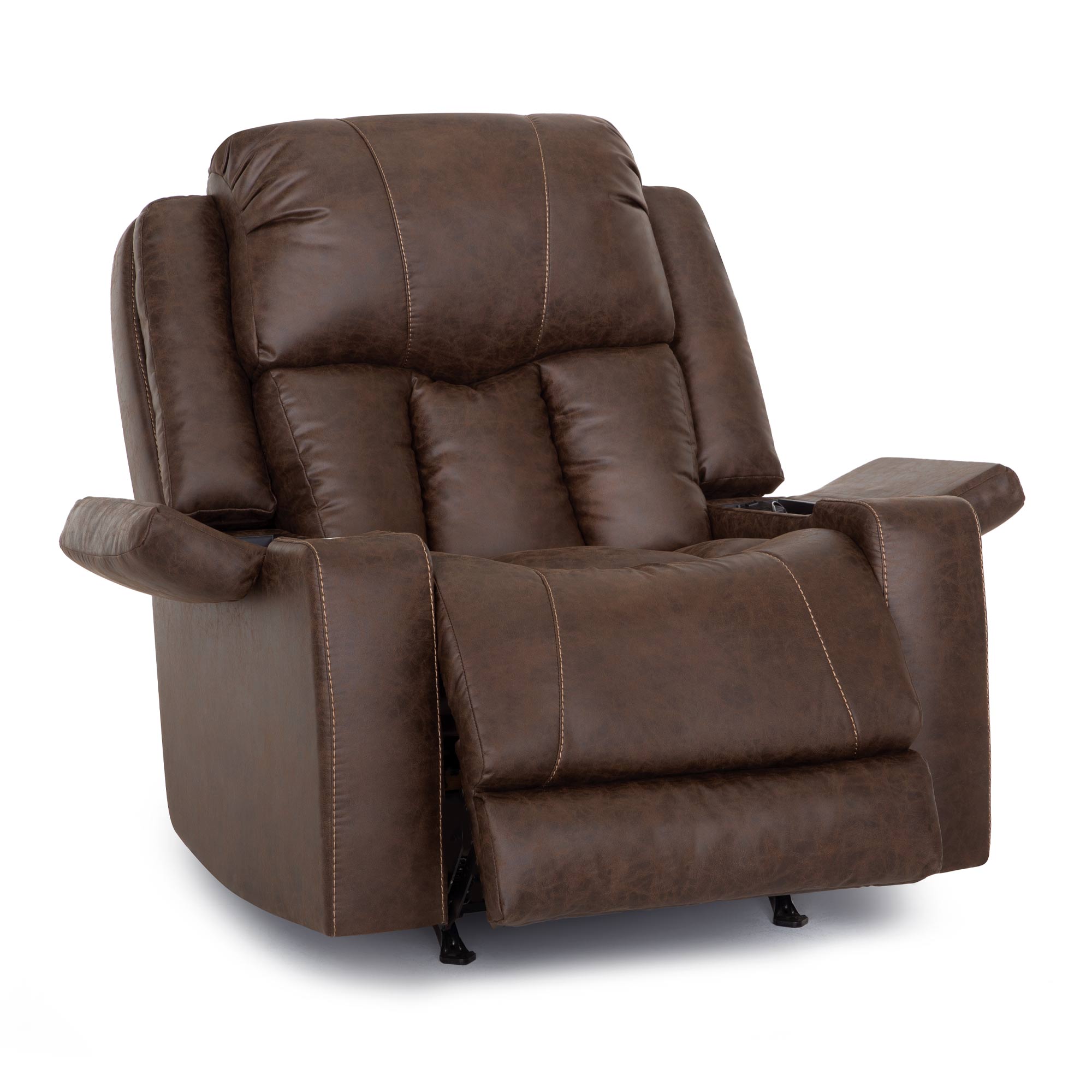 Euphoria Power Headrest Recliner With Massage in Espresso | Steinhafels