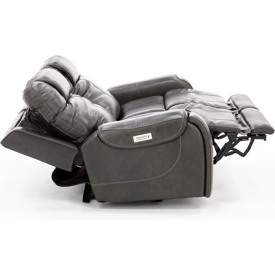 Zion 2-Pc. Leather Fully Loaded Reclining Loveseat | Steinhafels