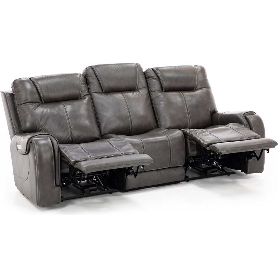 Zion 3-Pc. Leather Fully Loaded Reclining Sofa | Steinhafels
