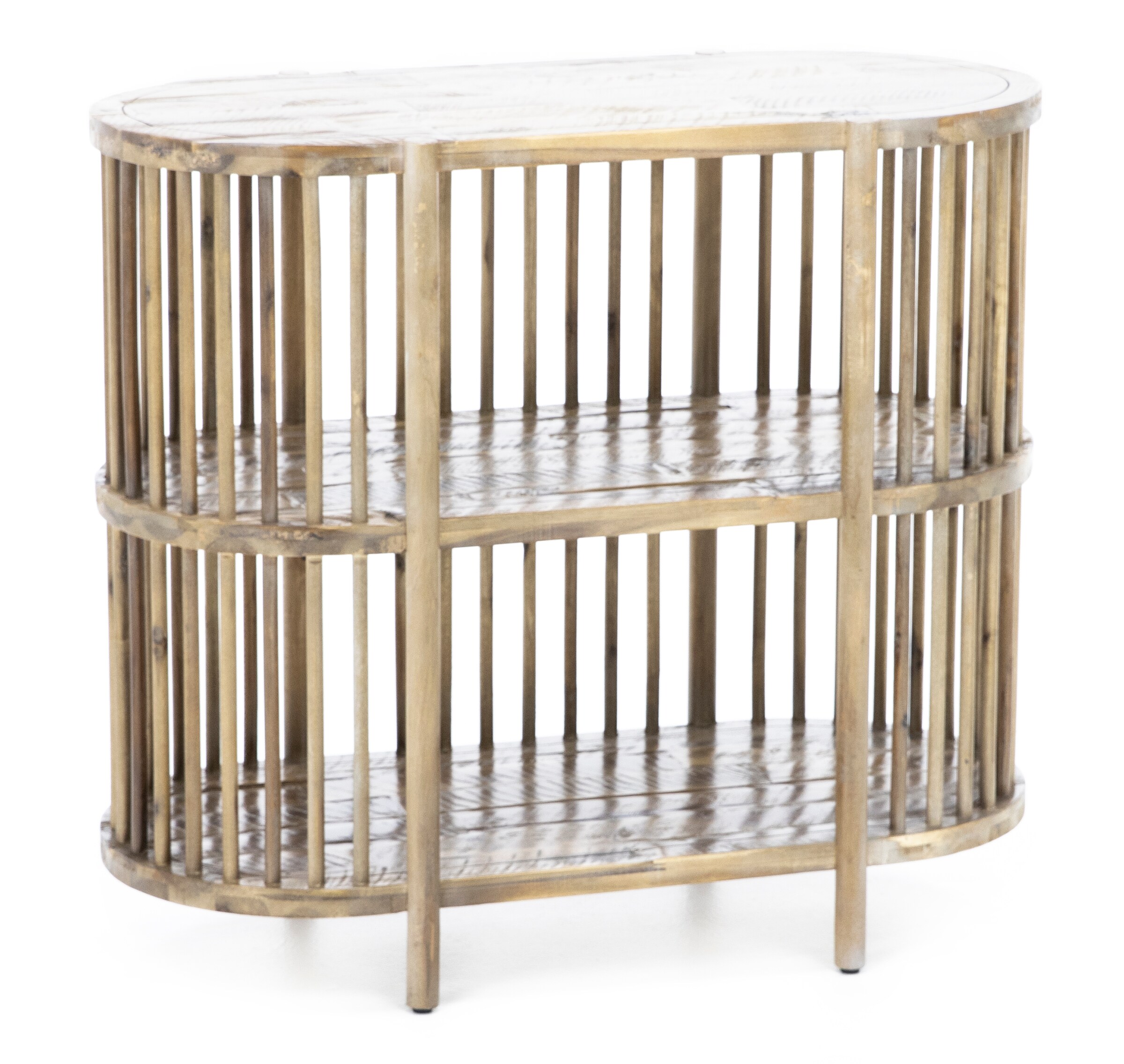 Rey 36" Console in Grey Wash | Steinhafels