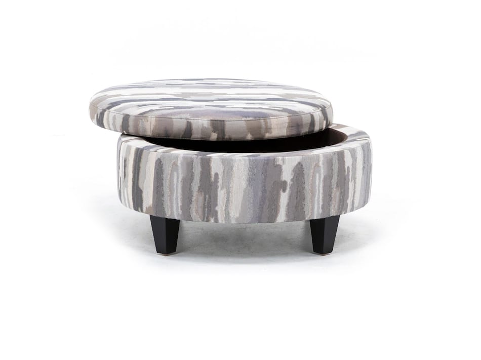 Medium Round Storage Custom Ottoman | Steinhafels