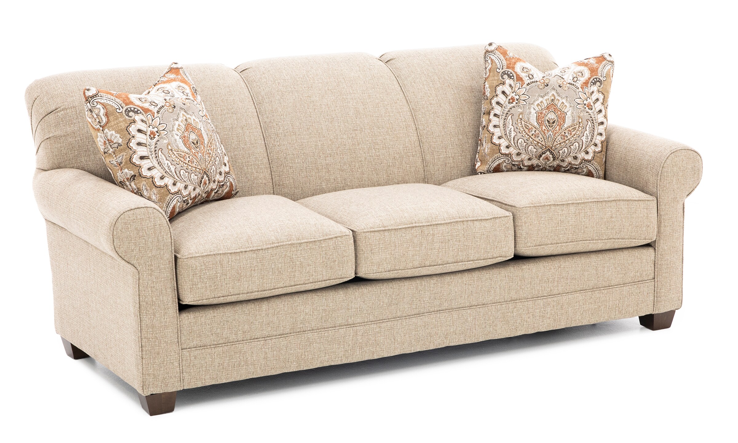 Amy Sock Arm High Tight Back Sofa | Steinhafels