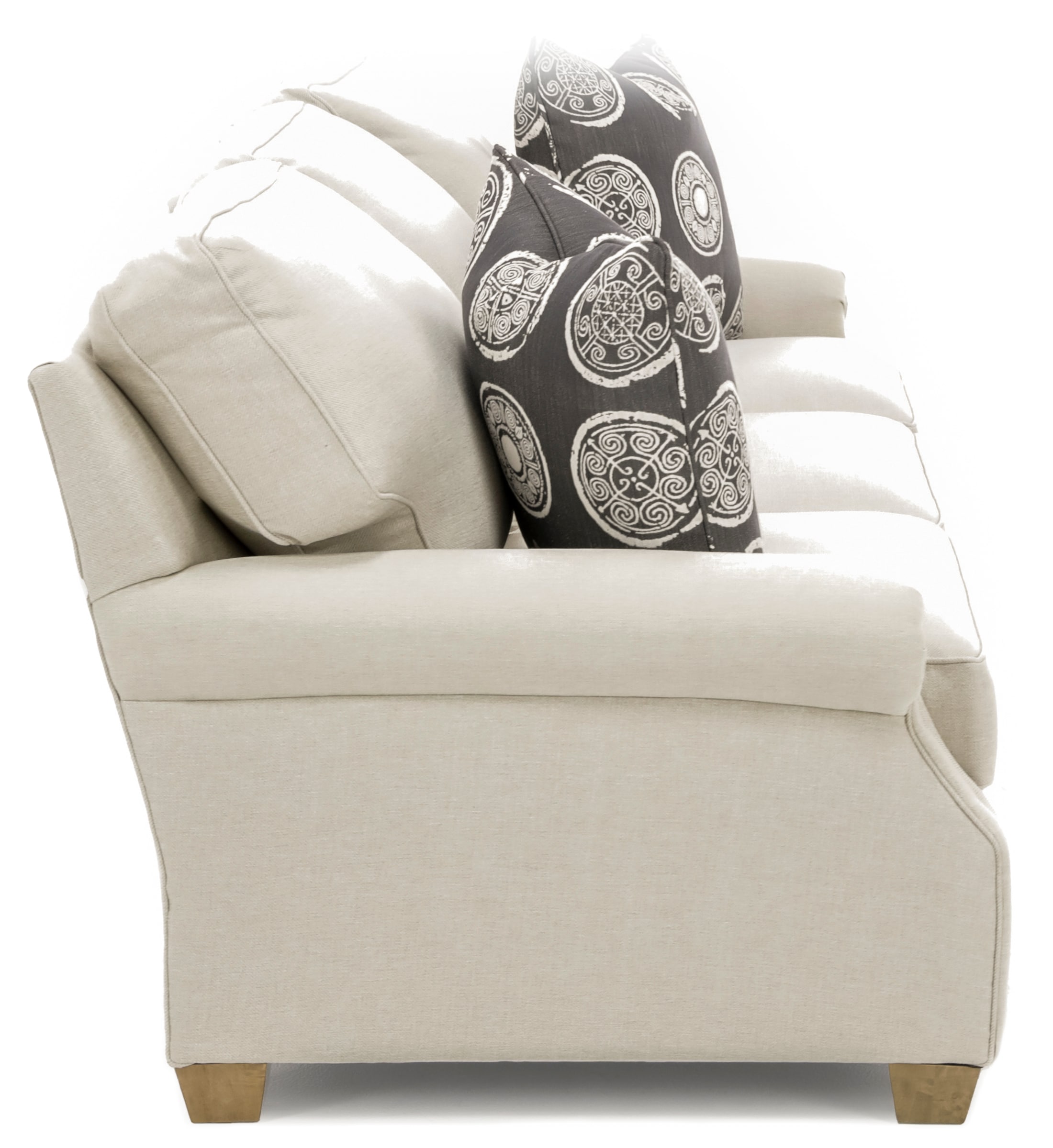 Recessed arm settee store