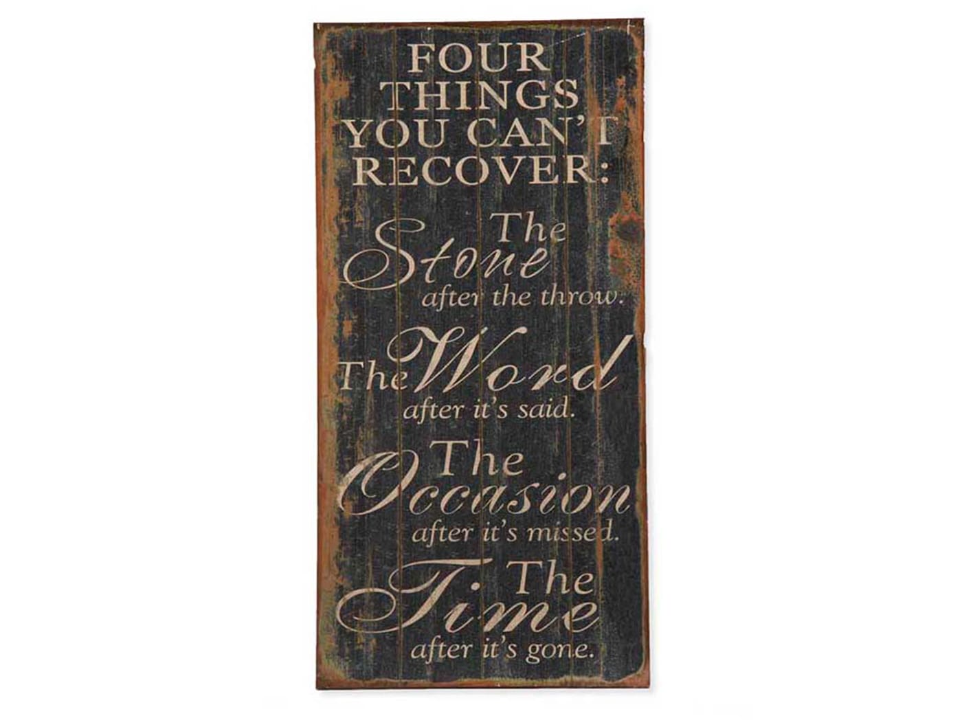 Four Things Wall Decor 16"W x 32"H | Steinhafels