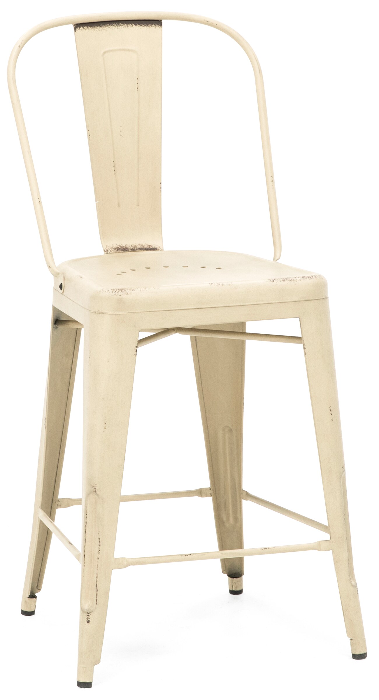 Vintage Cream Bow Back Counter Stool | Steinhafels