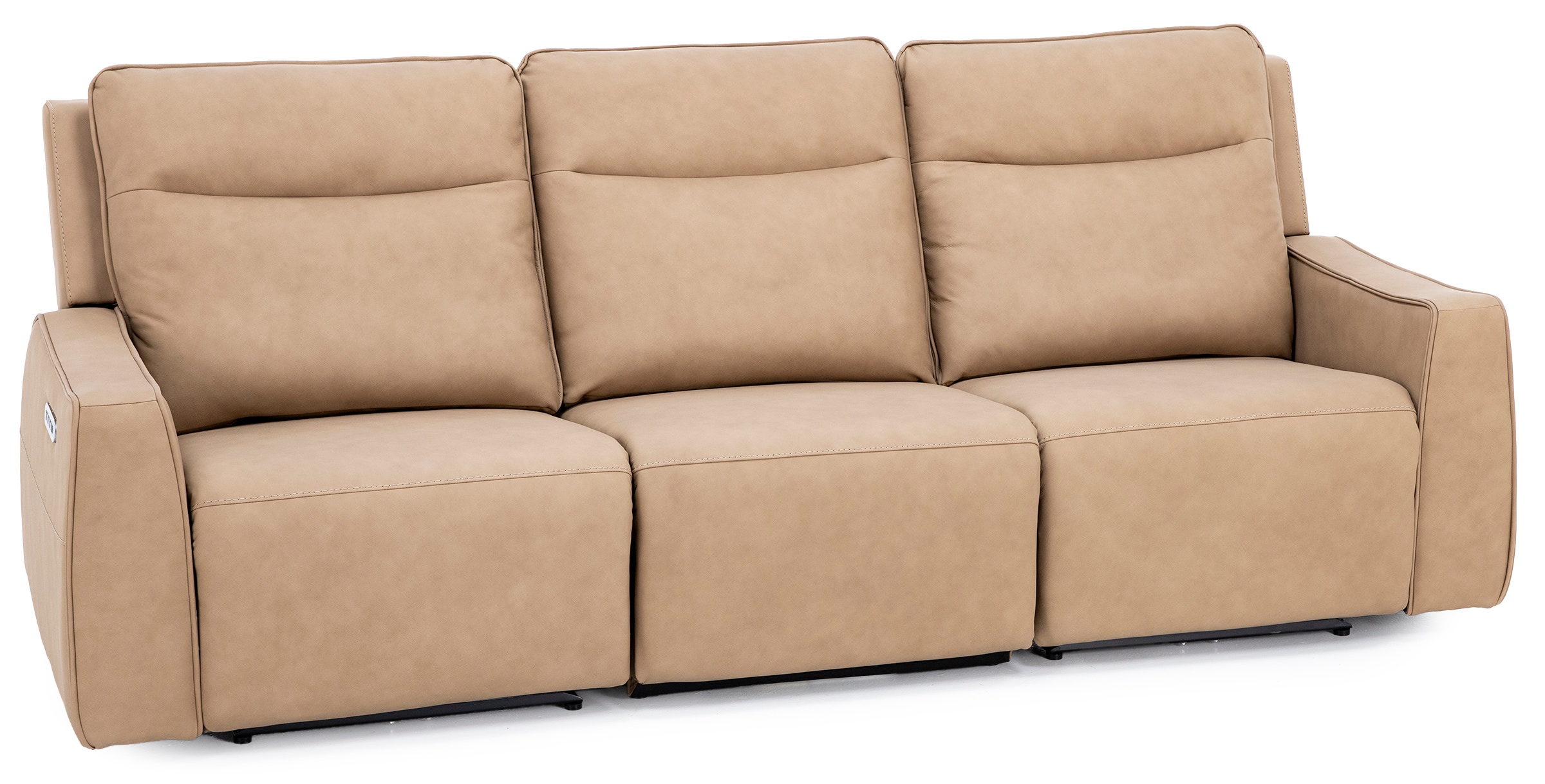 Blake Leather 3-Pc Fully Loaded Reclining Sofa | Steinhafels
