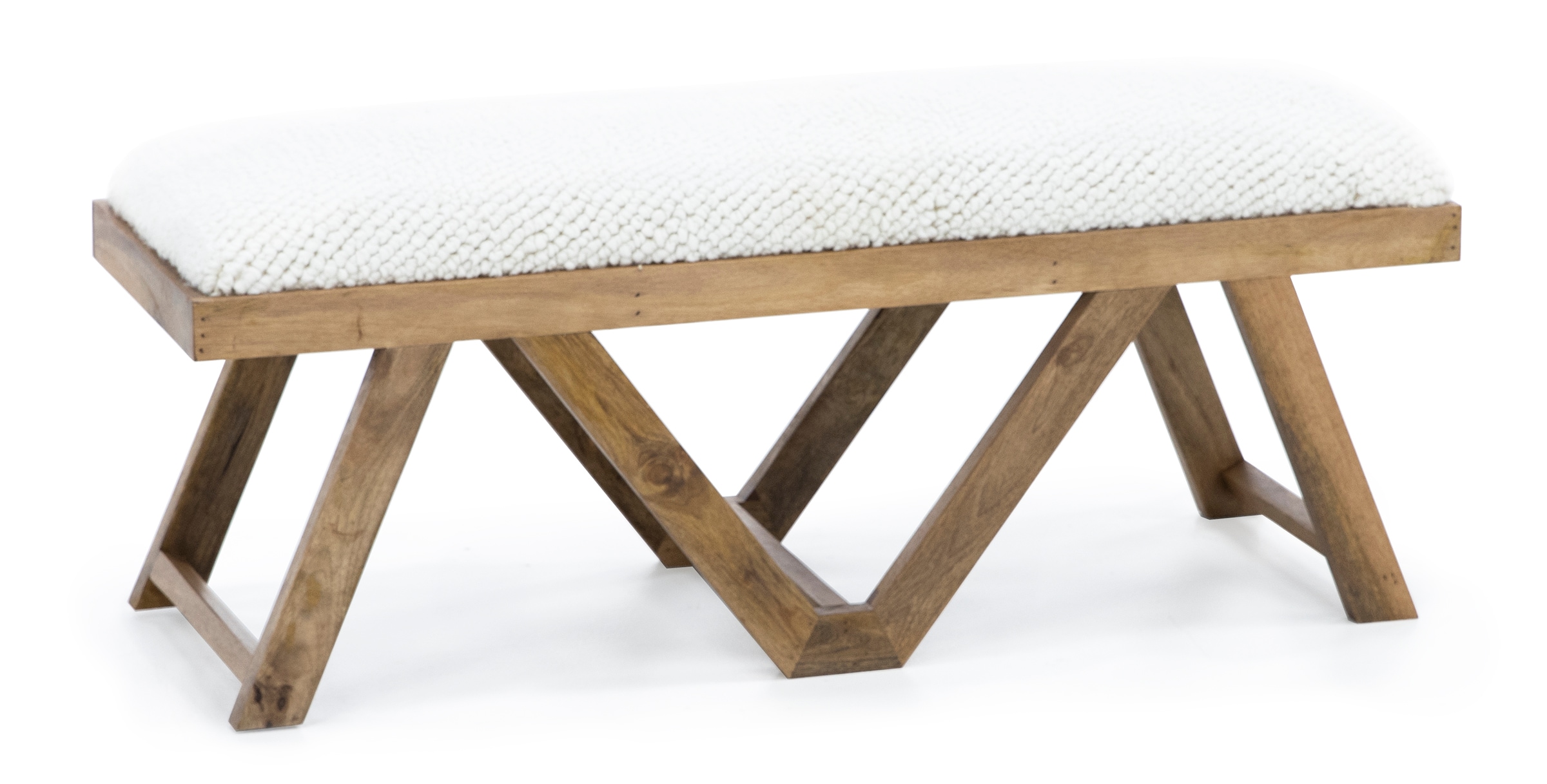 Benicio Brown Upholstered Bench | Steinhafels
