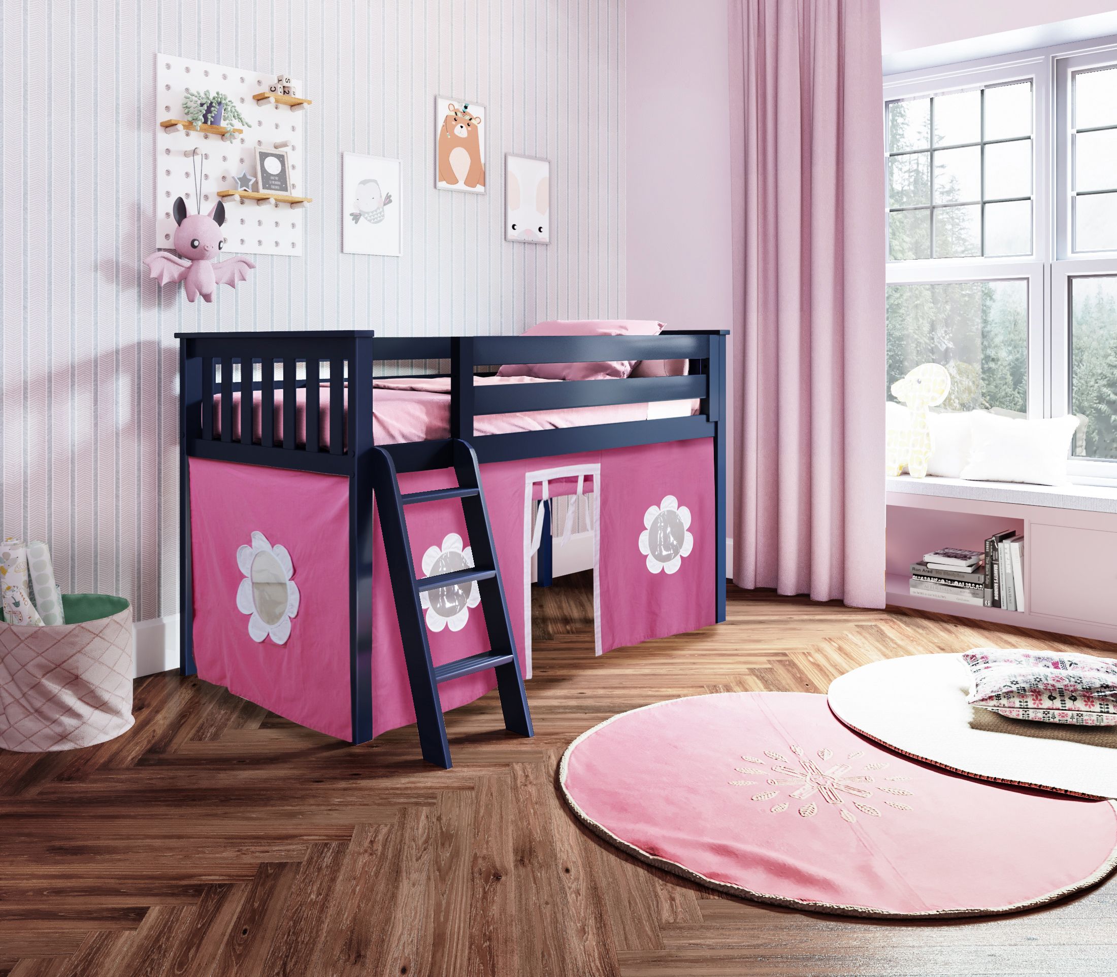 Loft bed with headboard store