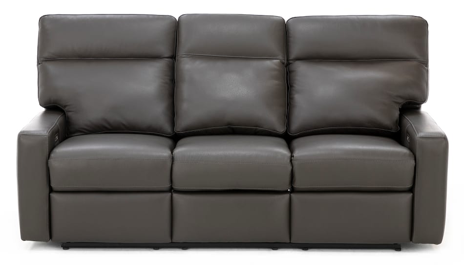 Design and Recline Lyndsey Leather Fully Loaded Reclining Sofa ...