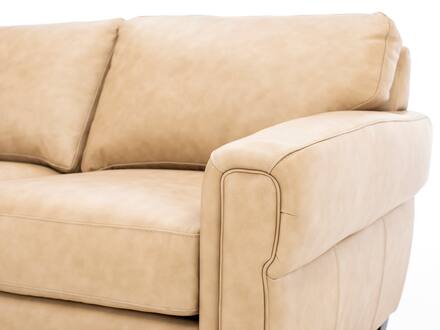 Sacramento Leather Large Key Arm Sofa | Steinhafels