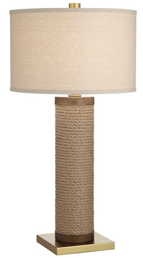 Rope Column Table Lamp 31"H | Steinhafels