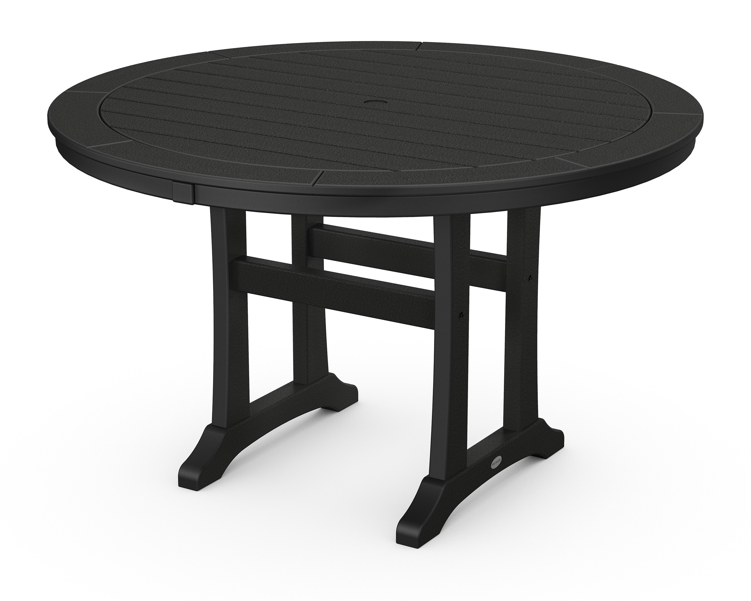 Nautical 48" Round Trestle Dining Table | Steinhafels