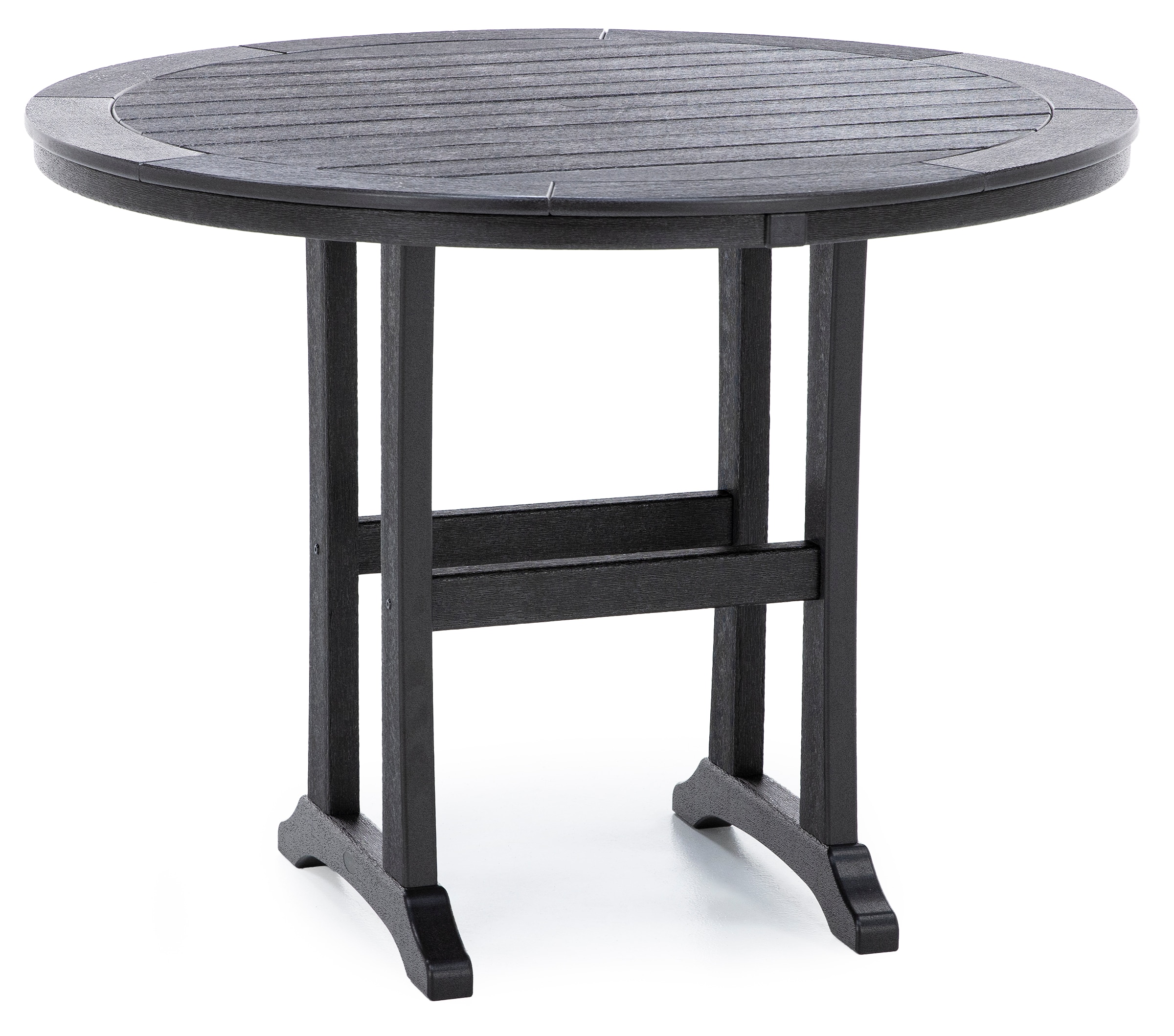 Nautical Trestle 48" Round Counter Height Table in Vintage Coffee ...