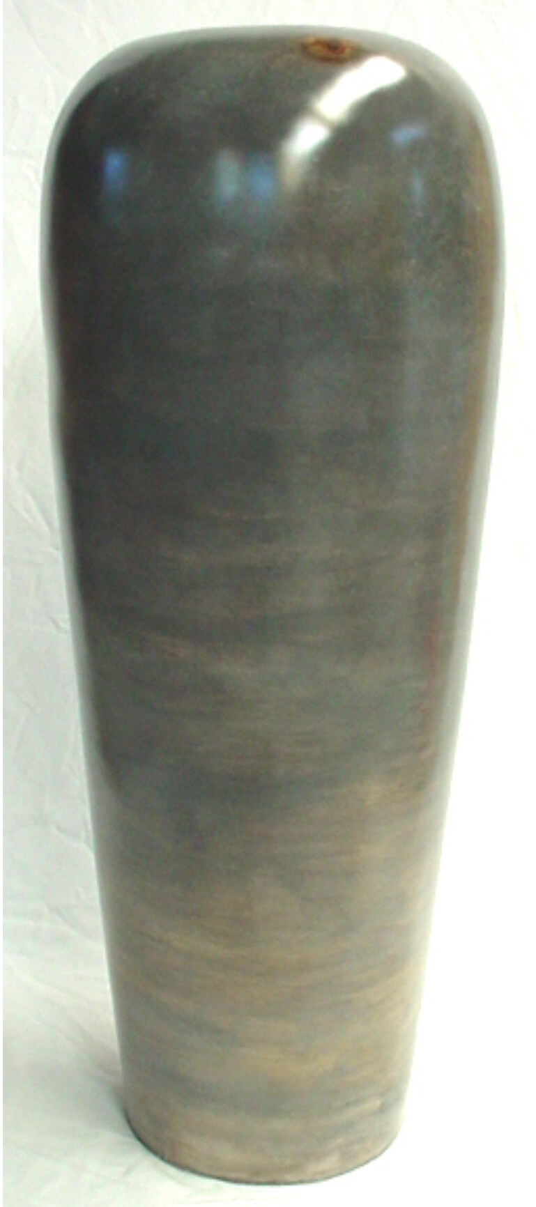 Small Grey Ceramic Floor Vase 13"W x 33"H | Steinhafels