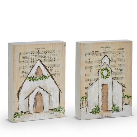 Assorted Music Church Box Sign (Each) 7"W x 10"H | Steinhafels