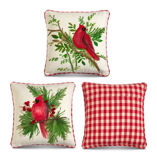 Assorted Cardinal Polyester Pillow (Each) 14"W x 14"H | Steinhafels