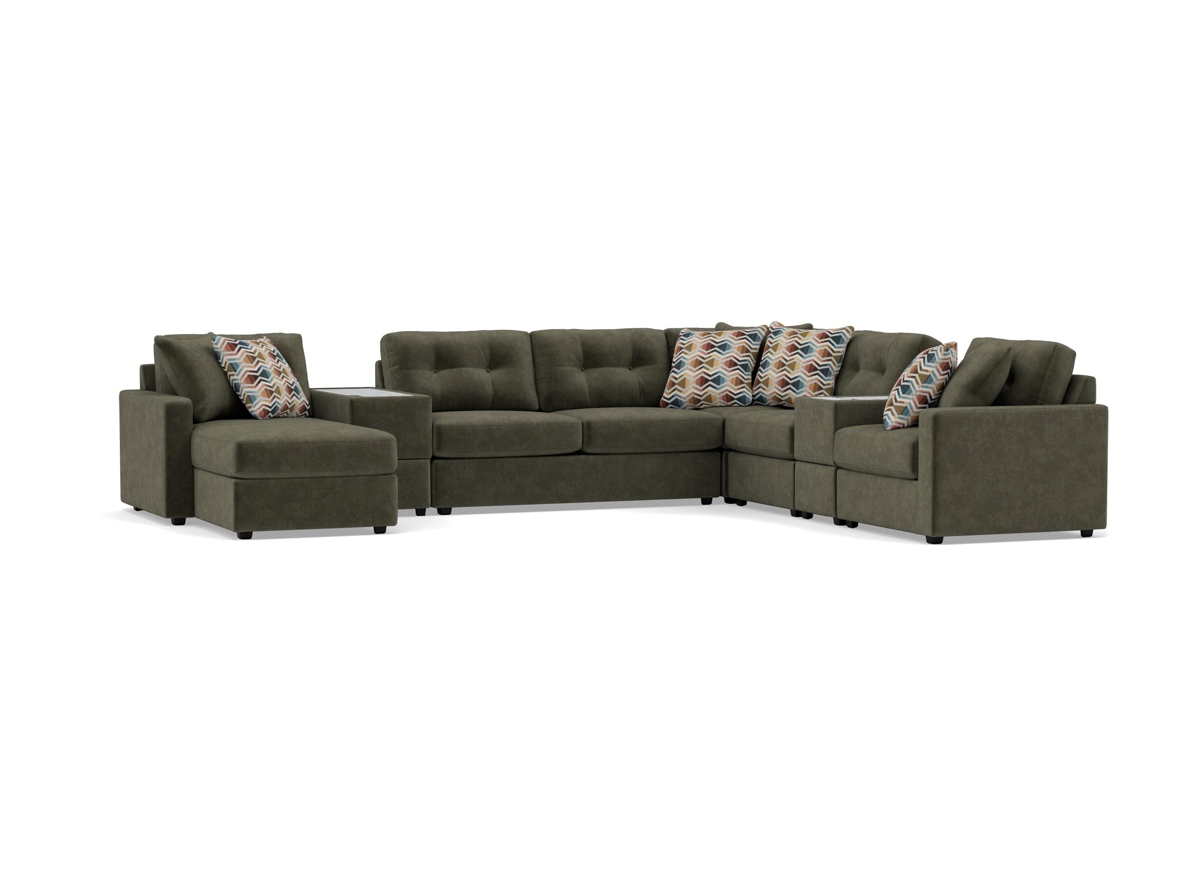 Drew & Jonathan Home Modular One 9-Pc. Sectional With Memory Foam ...