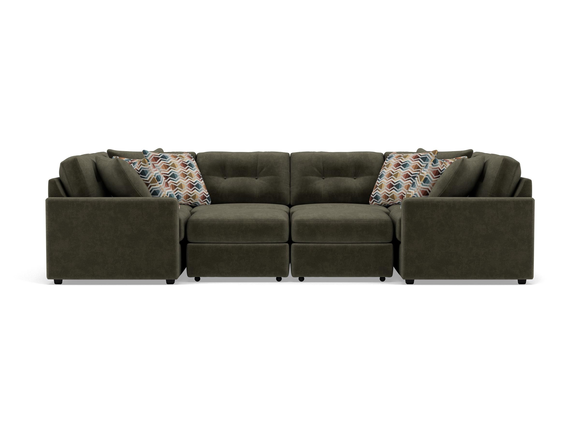 Modular One 10-Pc. Sectional in Moss | Steinhafels