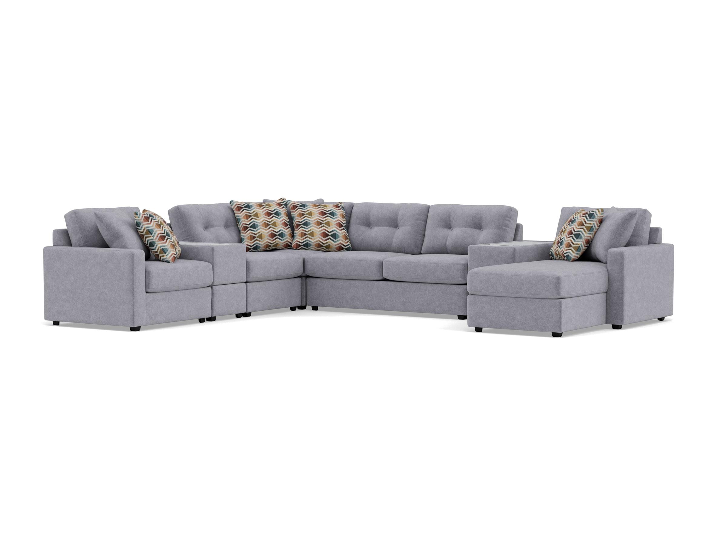 Drew & Jonathan Home Modular One 9-Pc. Sectional With Memory Foam ...