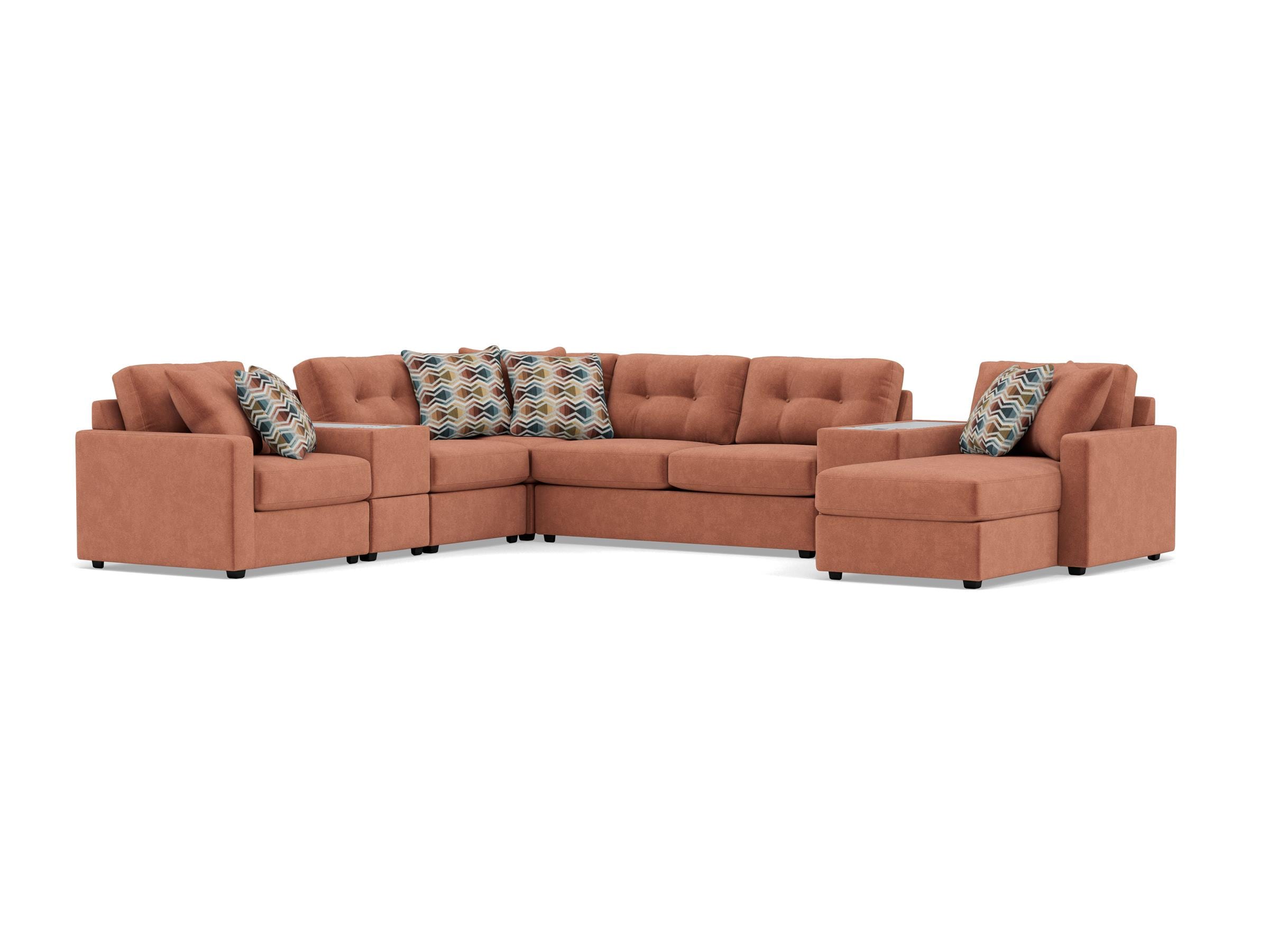 Drew & Jonathan Home Modular One 9-Pc. Sectional With Memory Foam ...