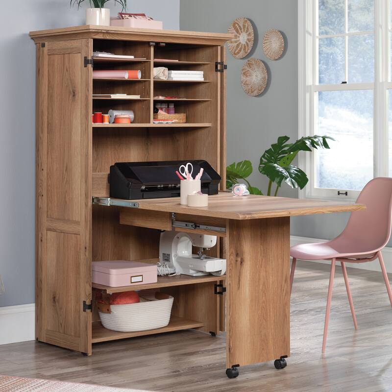 Timber Oak Craft & Sewing Armoire | Steinhafels