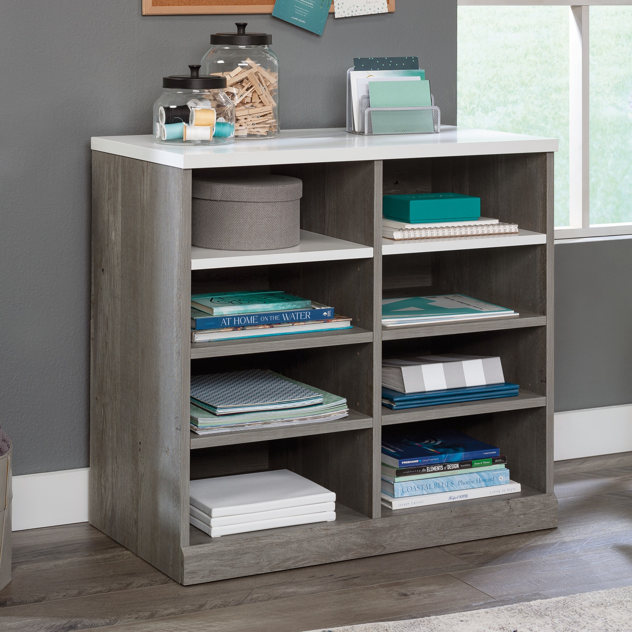 Mystic Oak Cubby Cabinet | Steinhafels