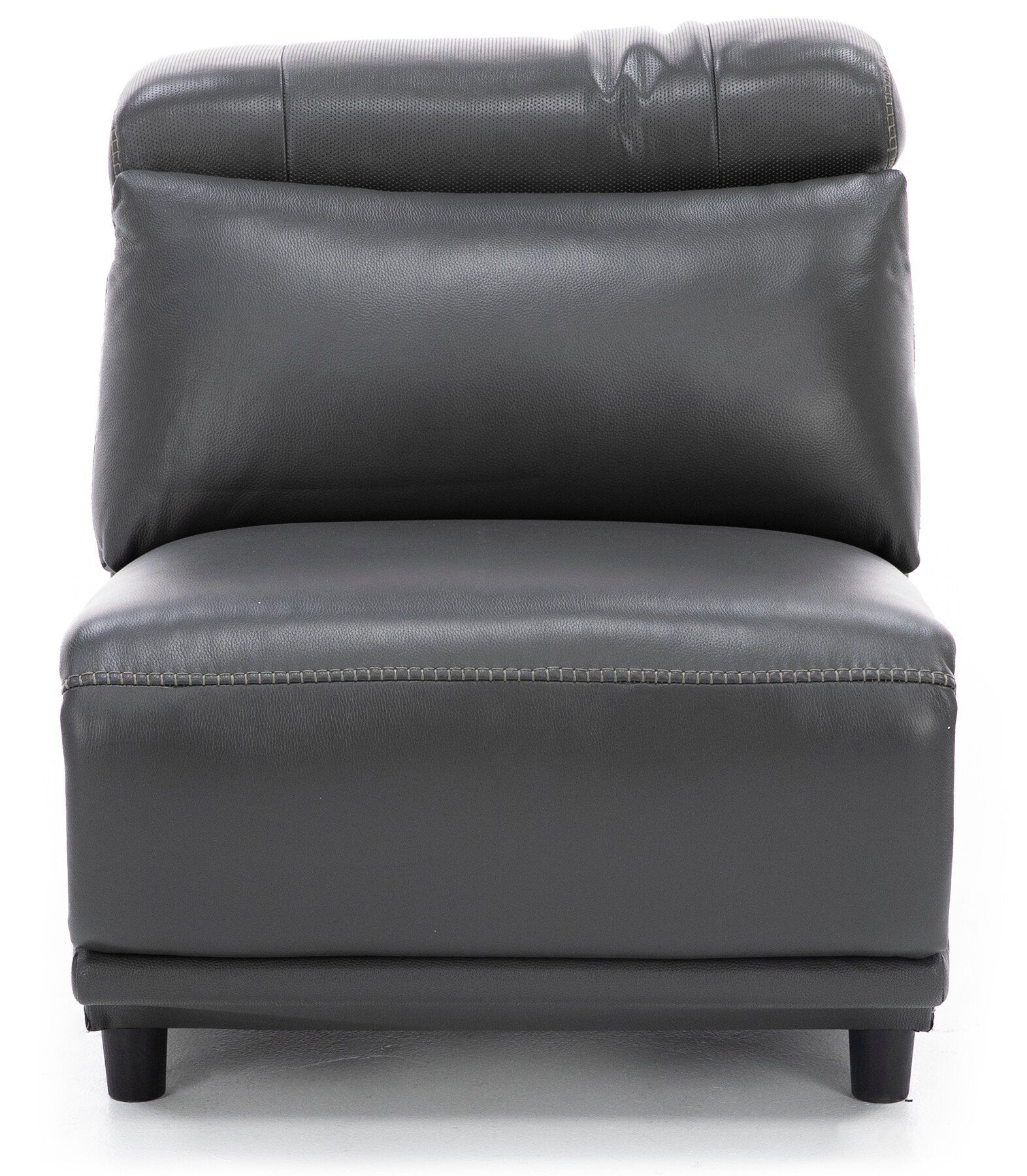 Astro Leather Armless Chair with Speakers and Subwoofer | Steinhafels